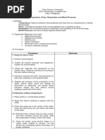 Peripheral Pulse Assessment Guidelines | PDF | Pulse | Vein