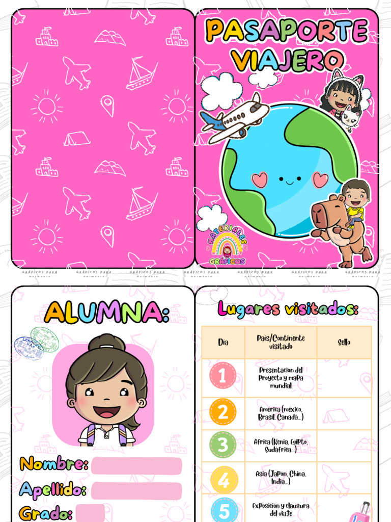 Pasaporte Viajero para Niños | PDF