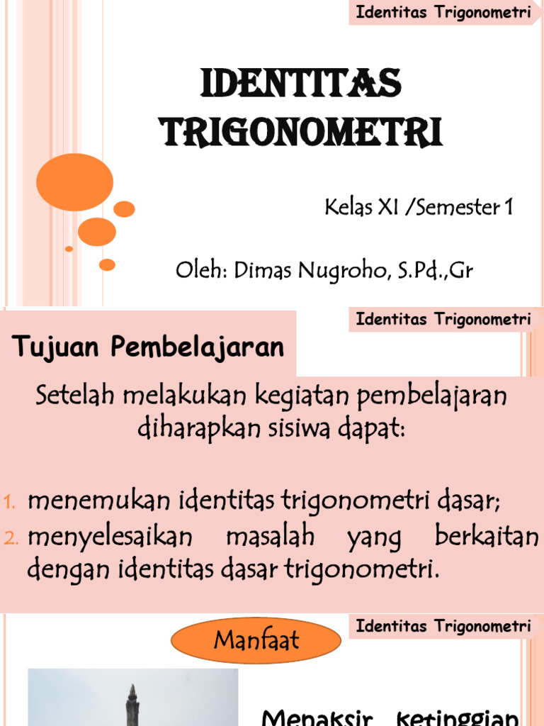 Identitas Trigonometri | PDF