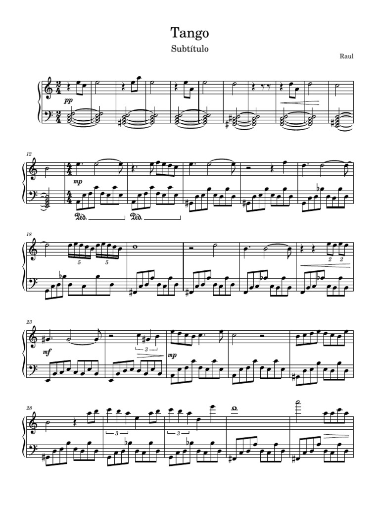 Tango Prueba 1 | PDF