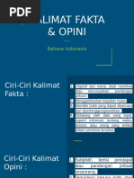100 Contoh Kalimat Fakta | PDF