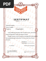 Sertifikat SKU PENGGALANG RAMU, RAKIT, TERAP SIAP PRINT | PDF