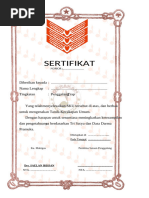 Sertifikat SKU PENGGALANG RAMU, RAKIT, TERAP SIAP PRINT | PDF