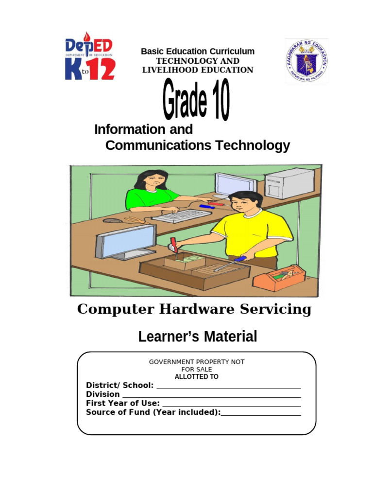 Grade 10 Computer Hardware Servicing | PDF | Entrepreneurship | Ip Address