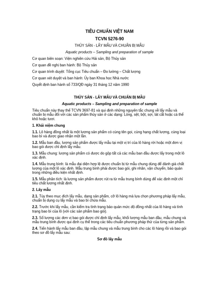 TCVN5276 1990 902576 | PDF