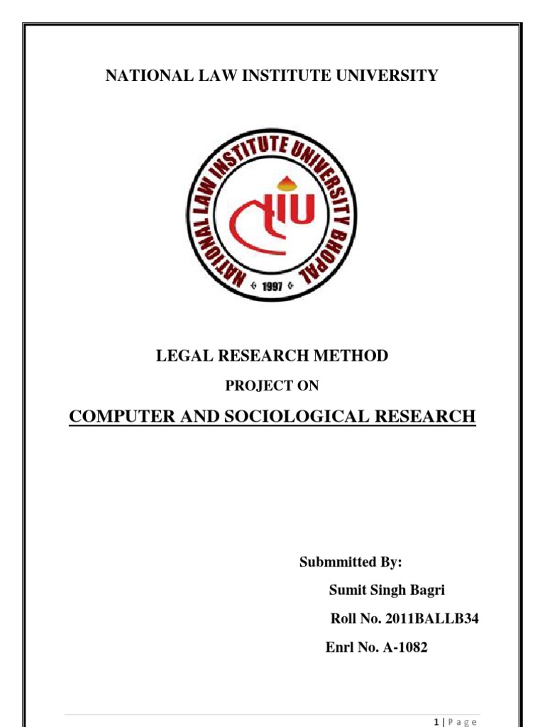 Legal Research Methodology | PDF | Social Research | Quantitative Research