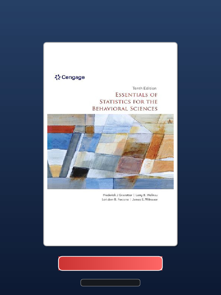 Complete Bundle Essentials of Statistics For The Behavioral Sciences ...