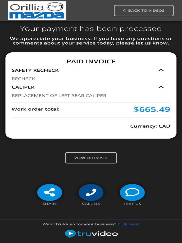 TruVideo - Repair Orders | PDF