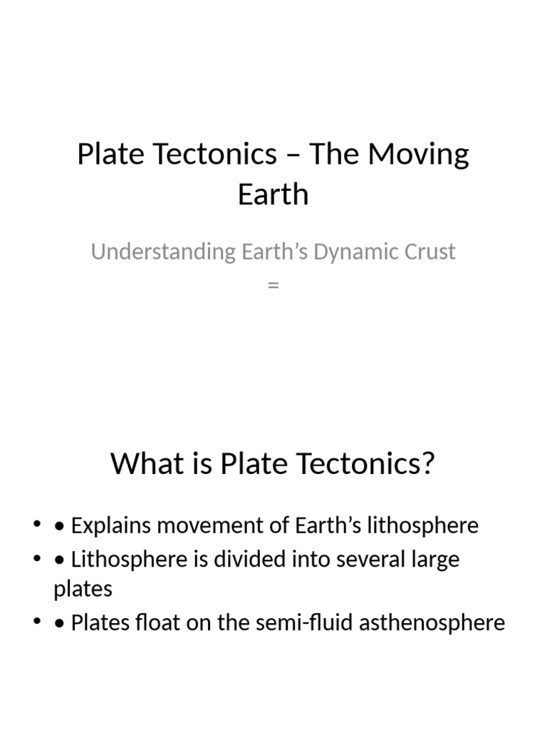 Understanding Plate Tectonics Basics | PDF