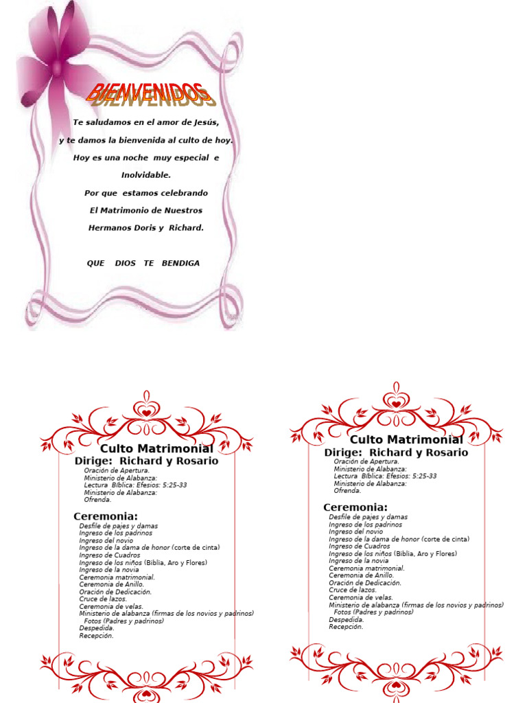 Triptico Parte 2 Doris-Boda | PDF