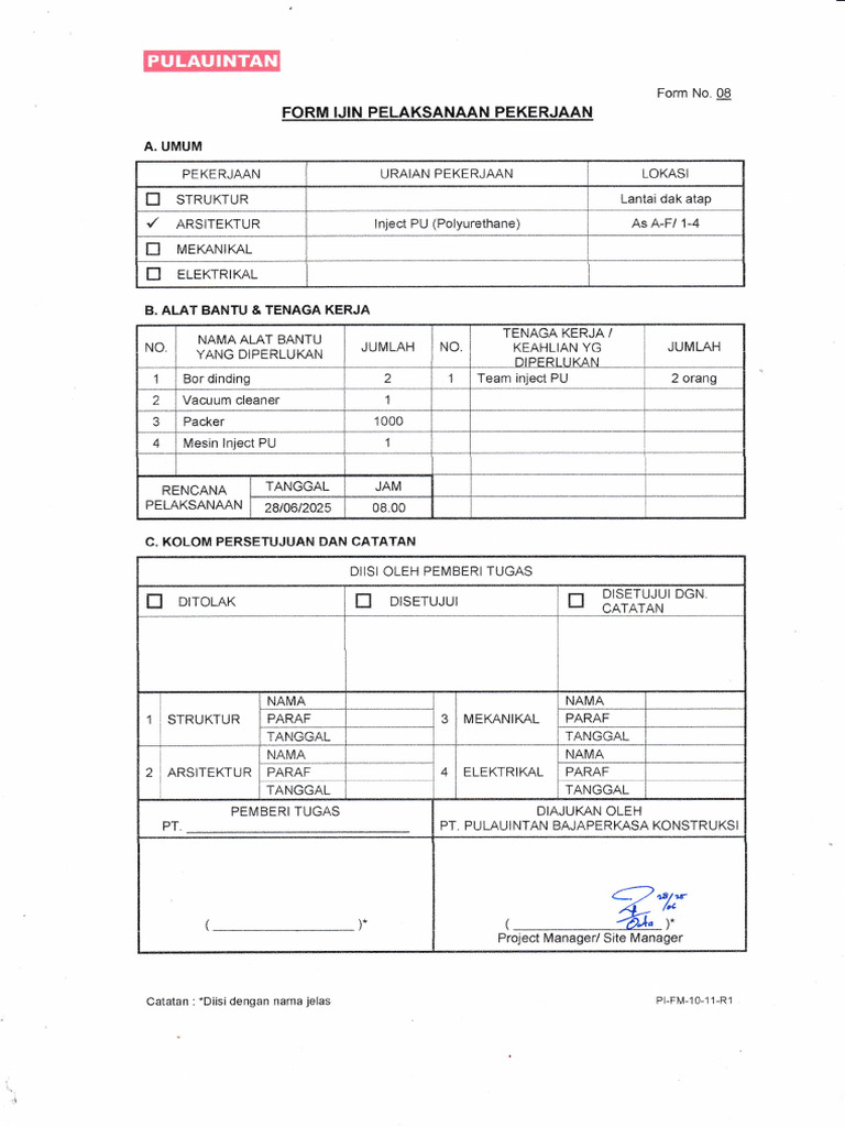08 IPL Inject PU (28 Juni 2025) | PDF