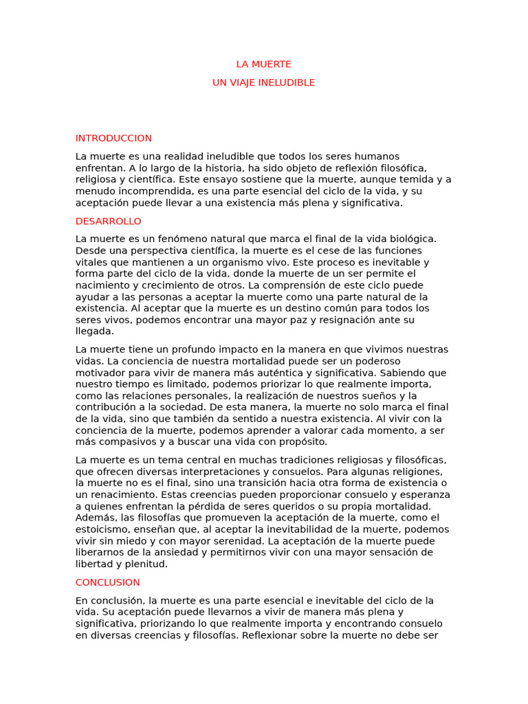 La muerte: aceptación y significado vital | PDF | Muerte | Vida