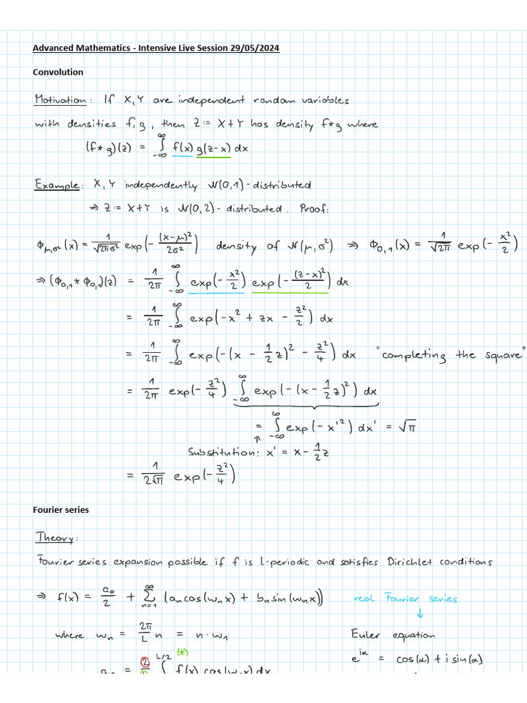 Convolution Fourier Series Fourier Transform | PDF