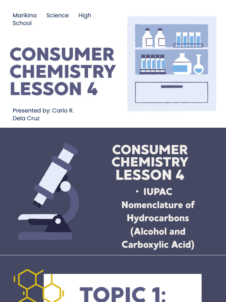 Consumer Chemistry Lesson 4 Reference | PDF | Functional Group ...