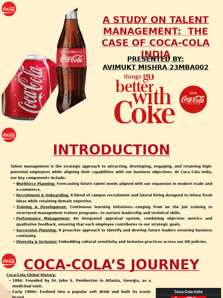 Talent Management Strategies at Coca-Cola India | PDF | Employee ...