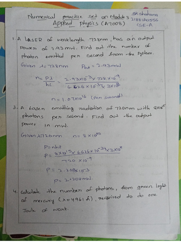 Aps Numericals Module - 3 | PDF