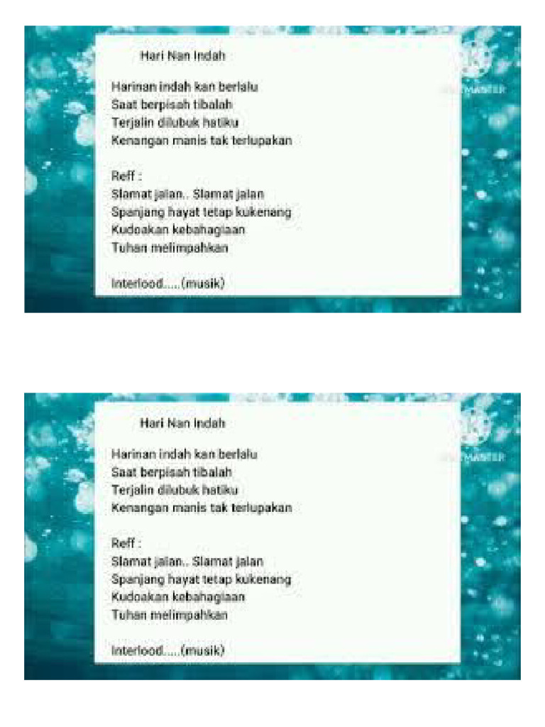 Lagu Perpisahan | PDF