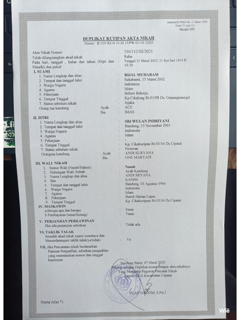 Duplikat Rijal | PDF