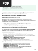 Drinking Water Treatment Steps Chart | PDF