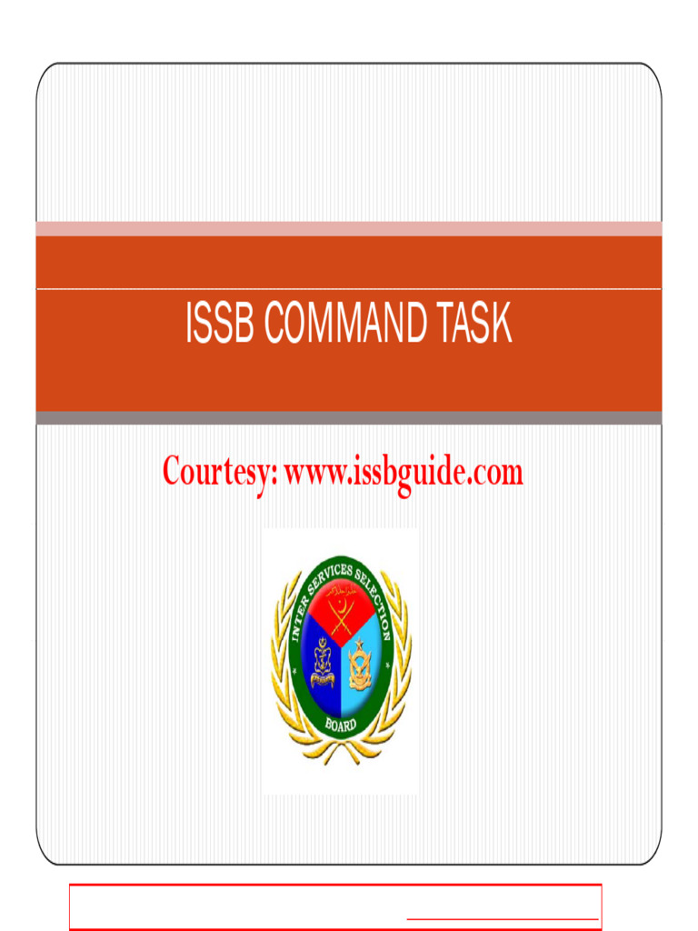 ISSB Command Task 1 | PDF