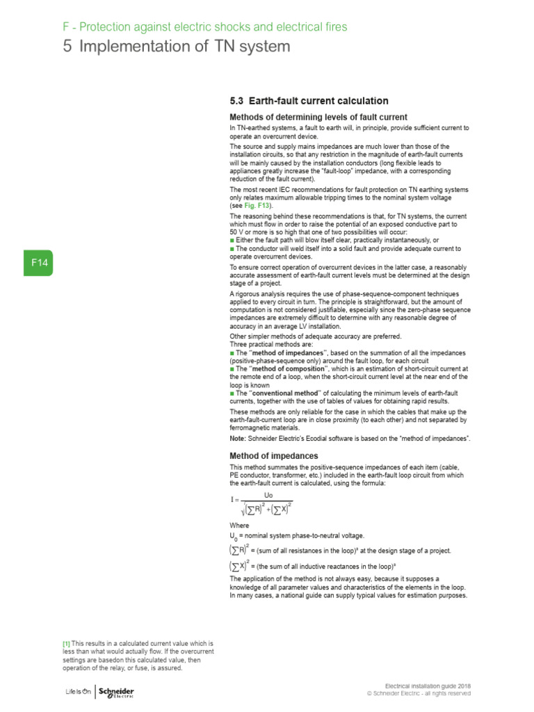 Earth Fault Current Calculation Methods | PDF | Electrical Impedance ...