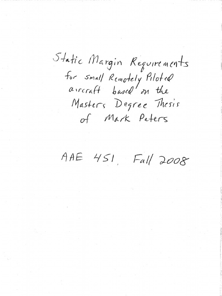 Static Margin Doc | PDF