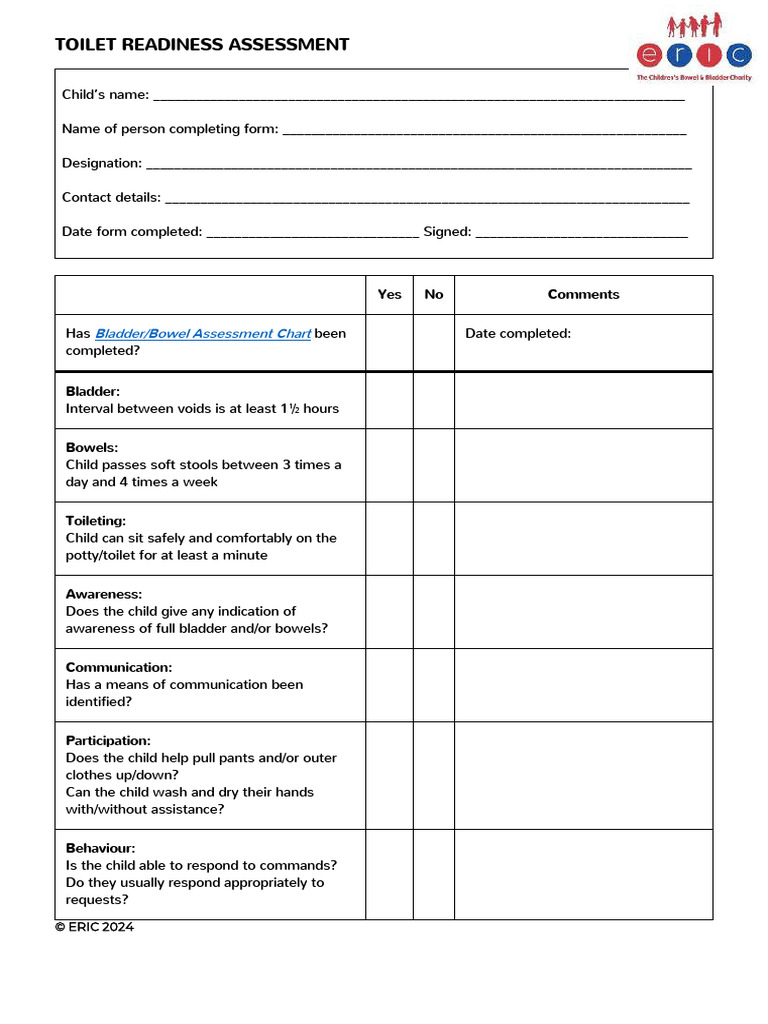 Toilet Readiness Assessment | PDF