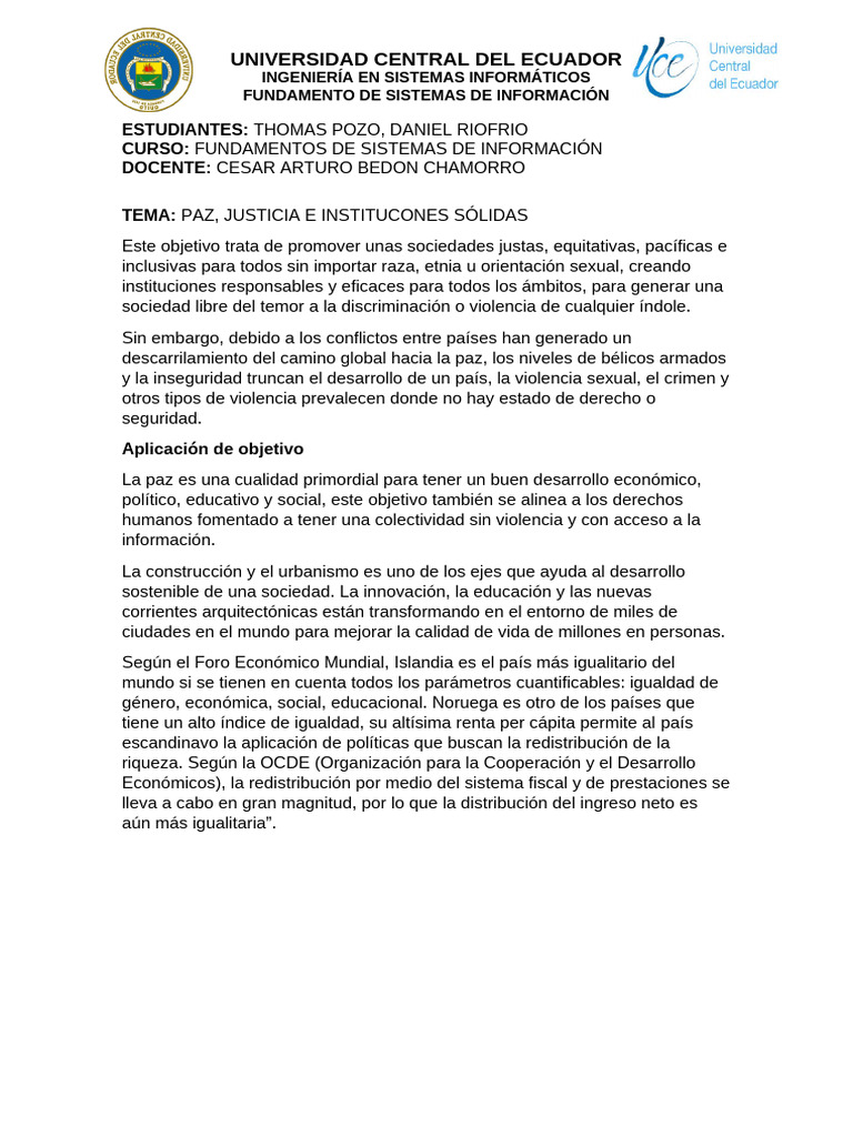 Sociedad Sostenible | PDF