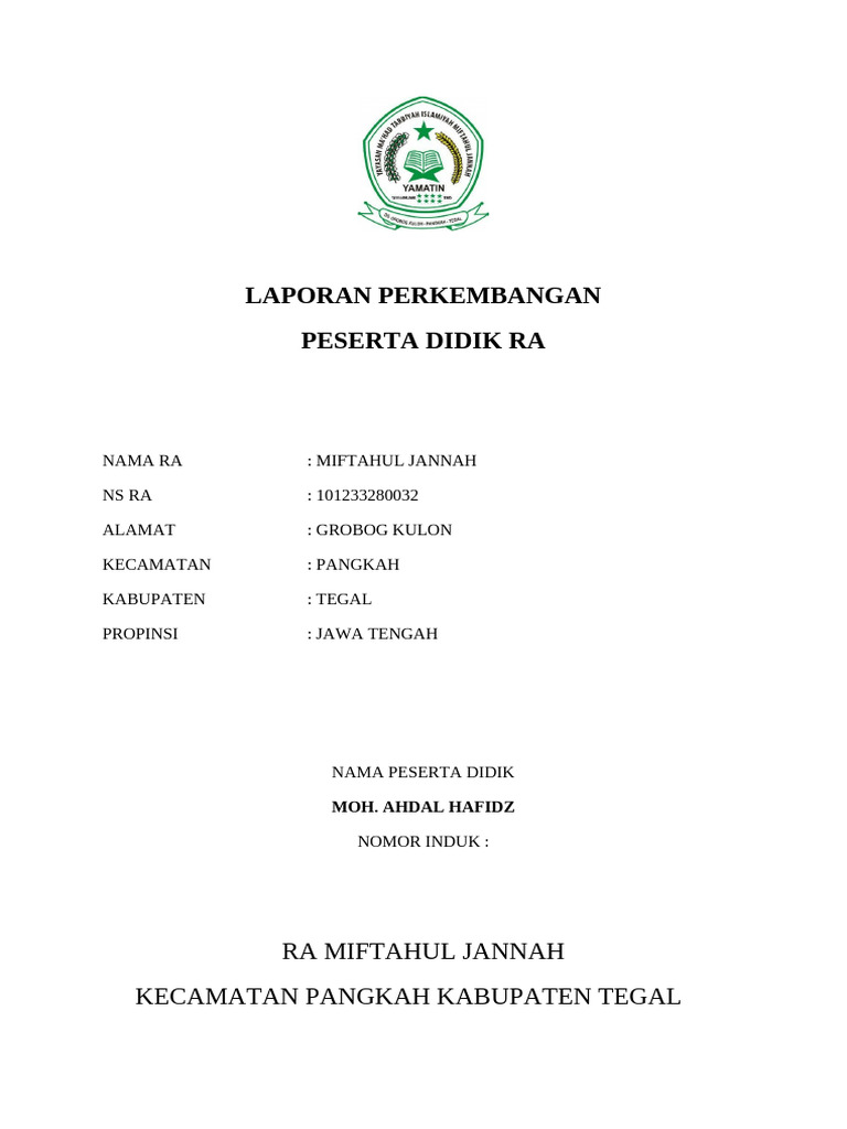 Laporan Perkembangan | PDF