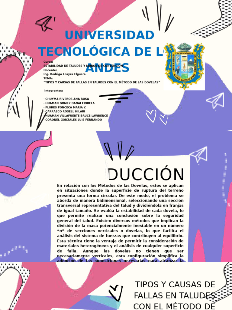 Fallas en Taludes: Método de Dovelas | PDF | Represa | Fundación ...