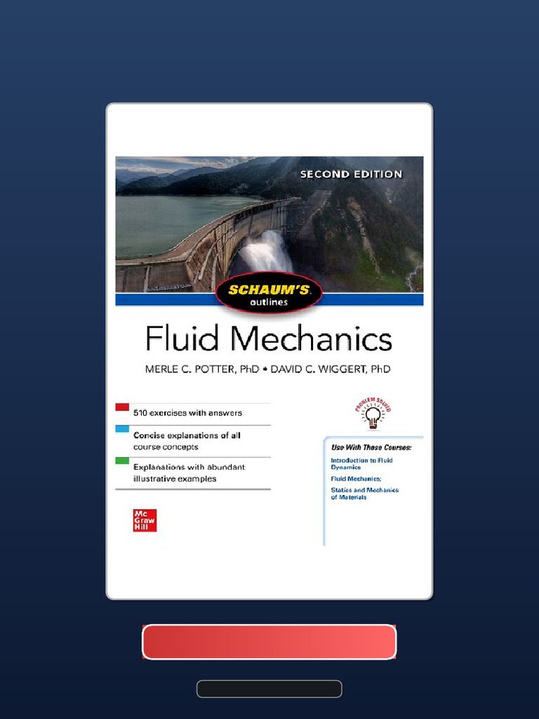Complete Bundle Schaums Outline of Fluid Mechanics Second Edition by ...