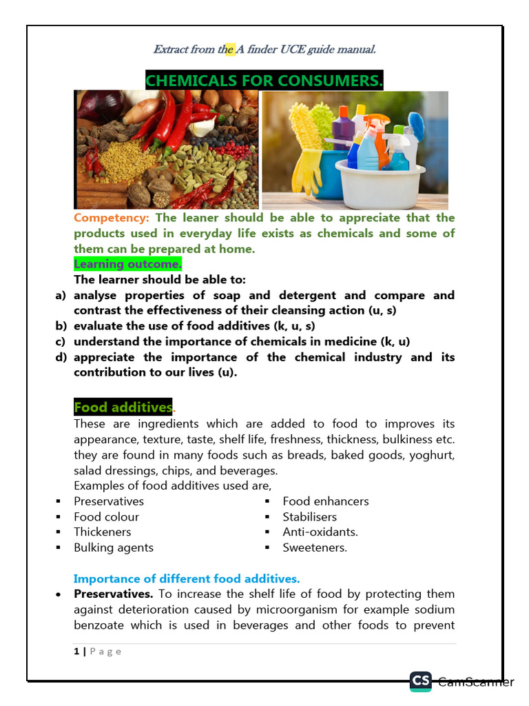 Understanding Food Additives and Chemicals | PDF | Nuclear Physics ...