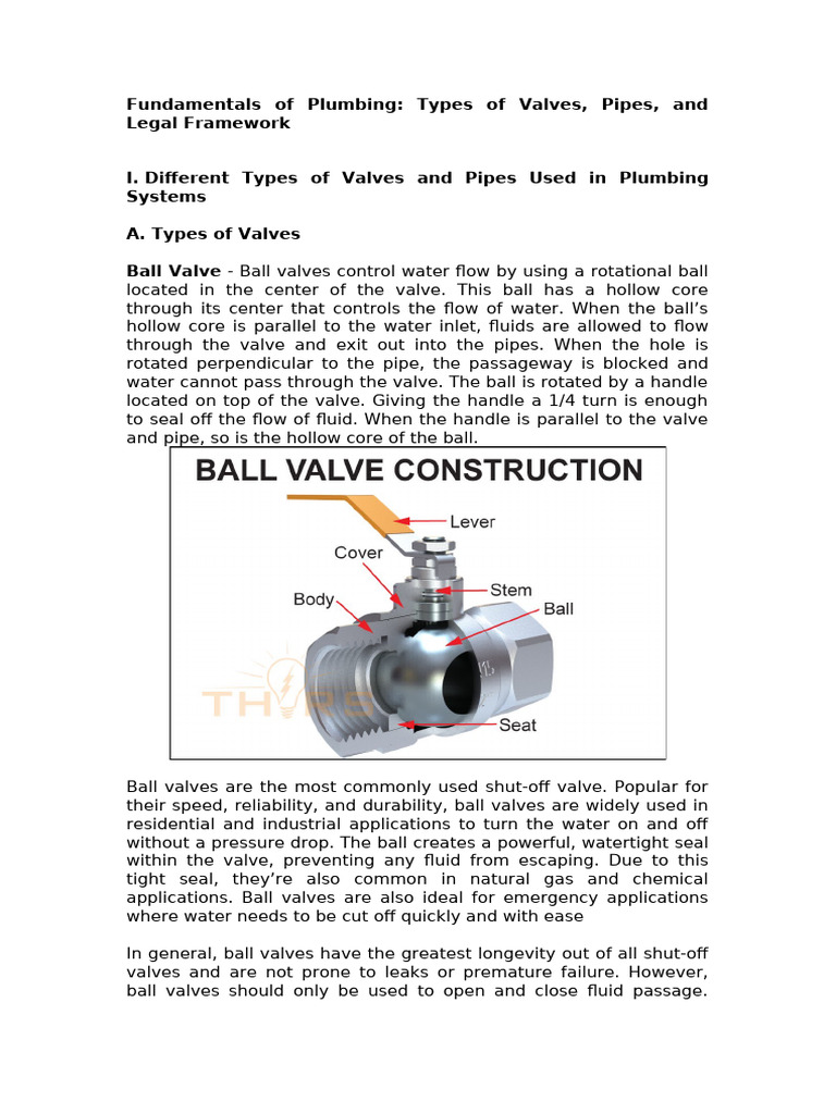 Fundamentals of Plumbing | PDF | Valve | Pipe (Fluid Conveyance)
