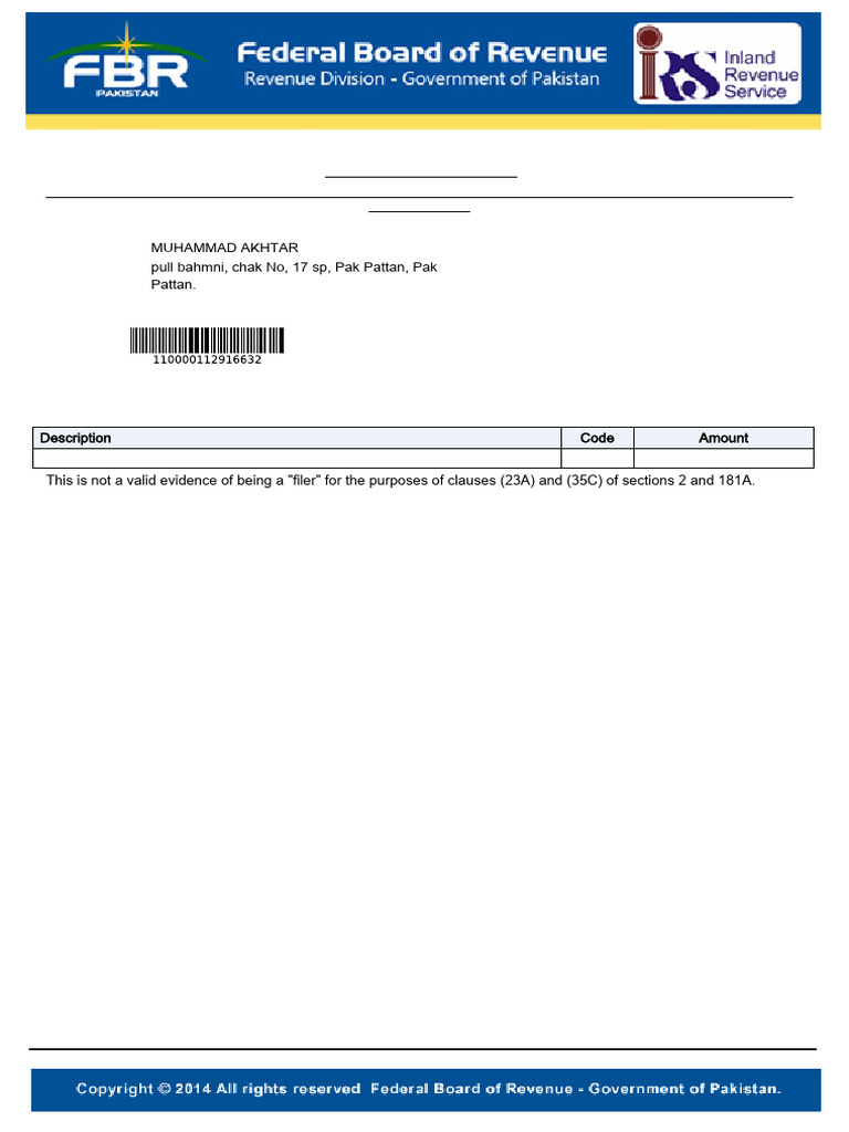 Declaration 3640233377851 | PDF | Expense | Taxes