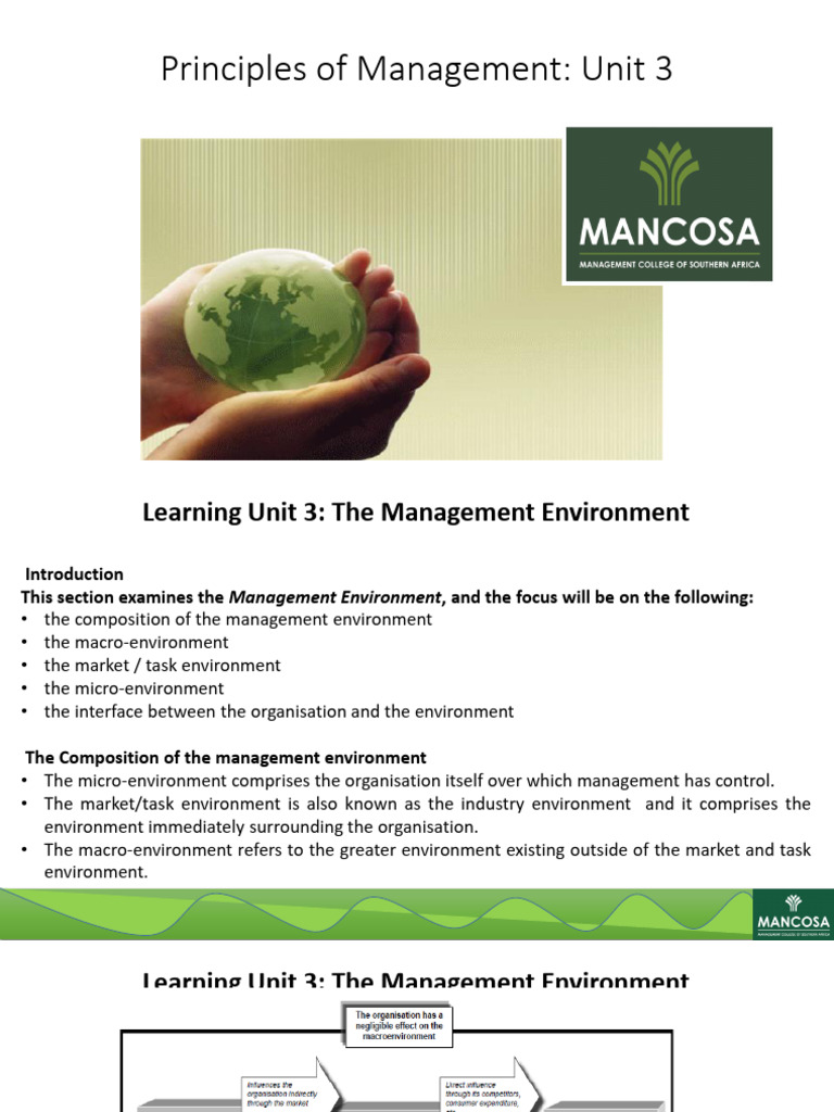 Principles of Management Unit 3 2021 | PDF | Business Economics | Economies