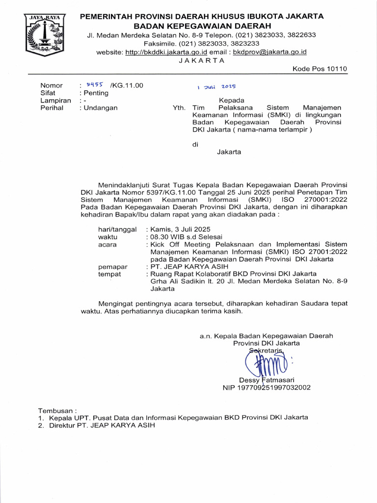 Undangan TIM ISO | PDF
