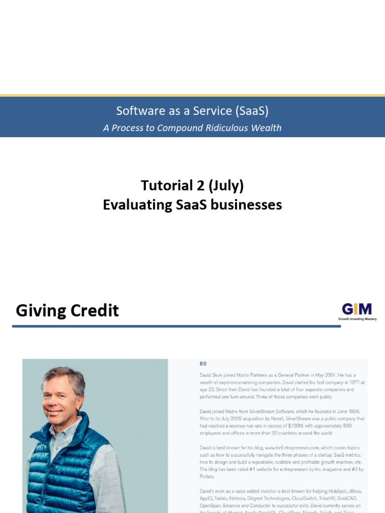 Growth Investing Mastery SaaS Metrics by Kelvestor, Kelvin Seetoh ...