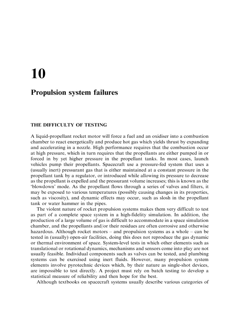 Propulsion System Failures | PDF | Spacecraft Propulsion | Rocket ...
