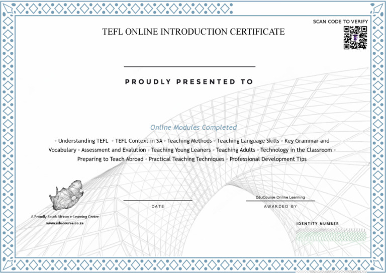 TEFL Certificates TEFL Certificate Course Oyena PDF | PDF