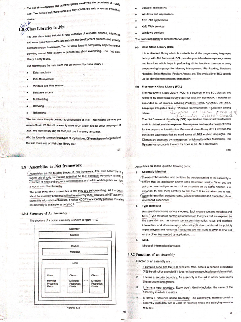 Dot NET Unit 2 | PDF