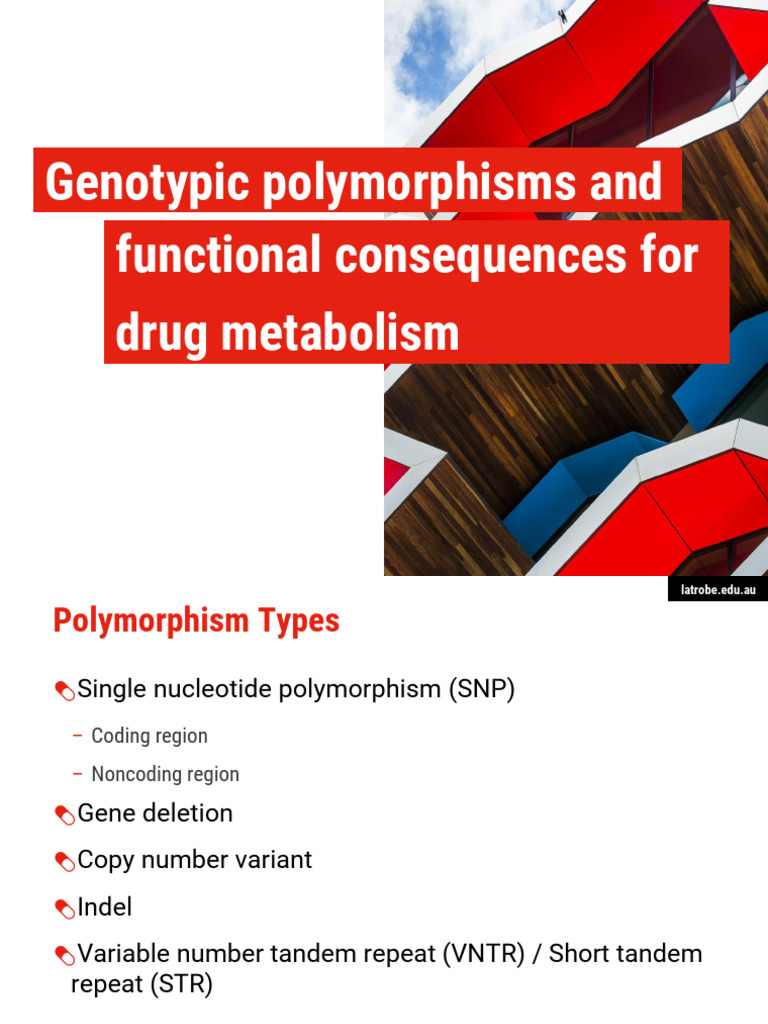 Drug Metabolism and Genetic Polymorphisms | PDF | Single Nucleotide ...