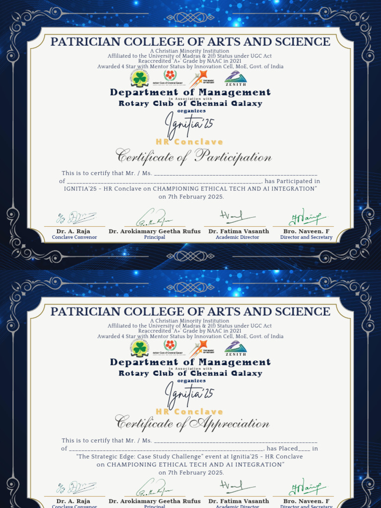 HR Conclave'25 Certificate | PDF