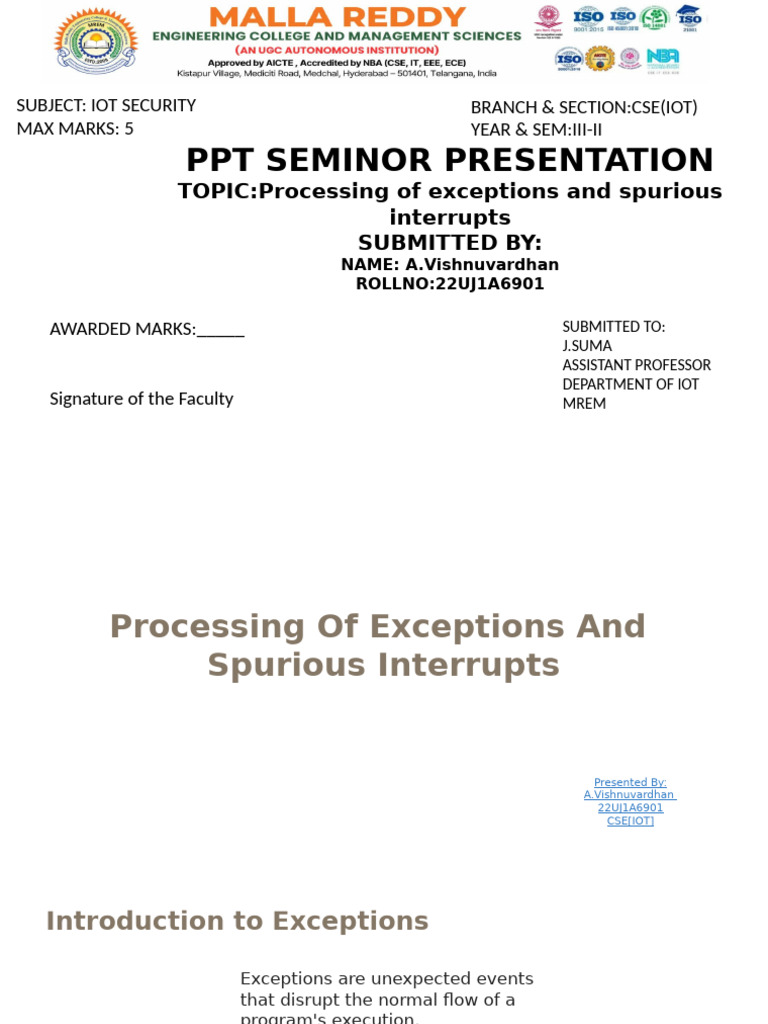 Understanding Spurious Interrupts | PDF | Information Technology ...