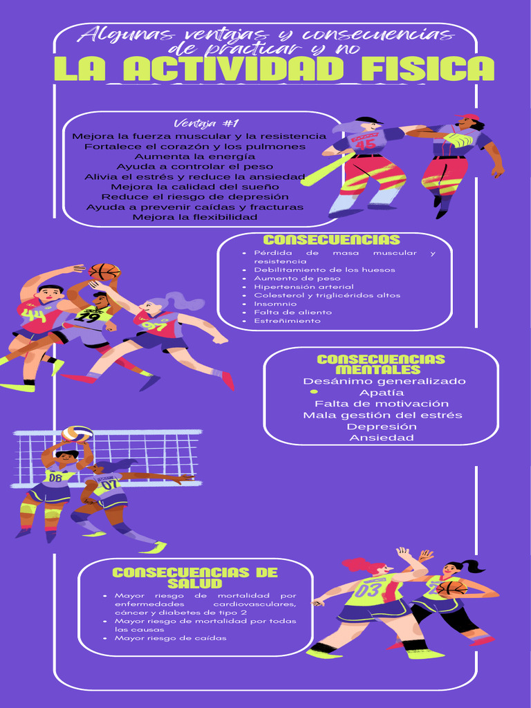 Infografía Deporte en Equipo Audaz Morado | PDF