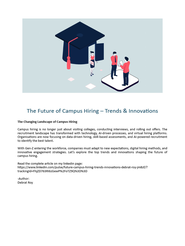 Future Trends in Campus Hiring | PDF