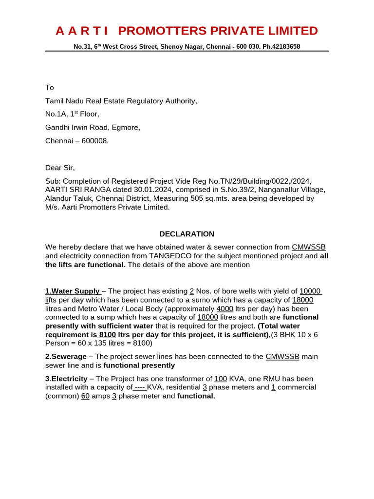 Declaration Letter | PDF