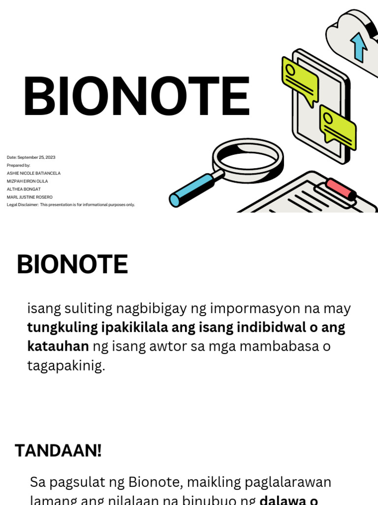 BIONOTE | PDF