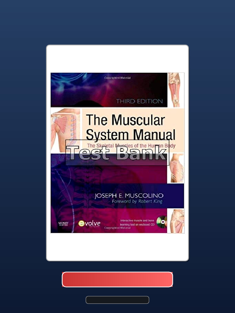 Complete Bundle Muscular System Manual The Skeletal Muscles of The ...