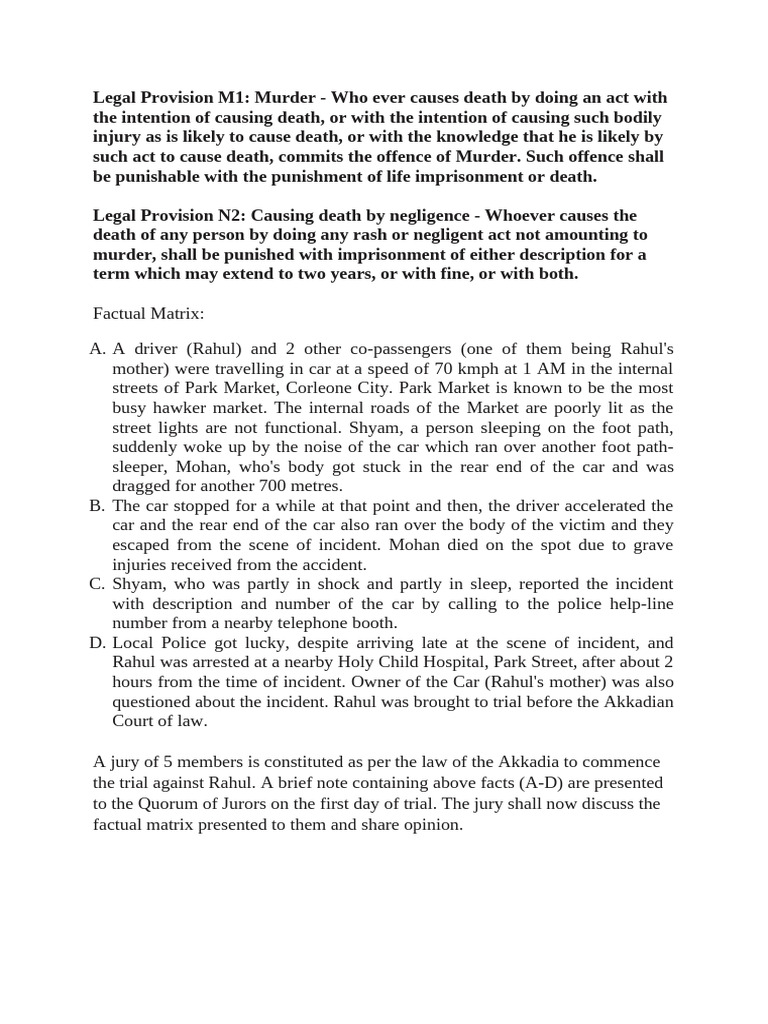 Legal Provision M1 | PDF