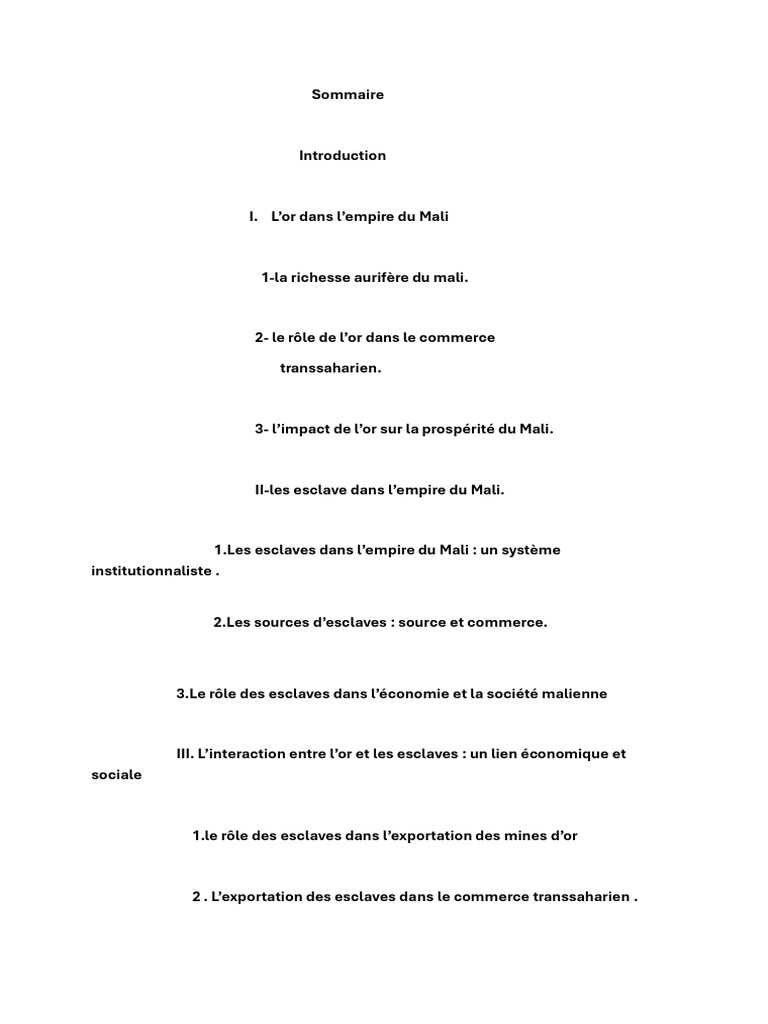 Plan de L'exposé II | PDF
